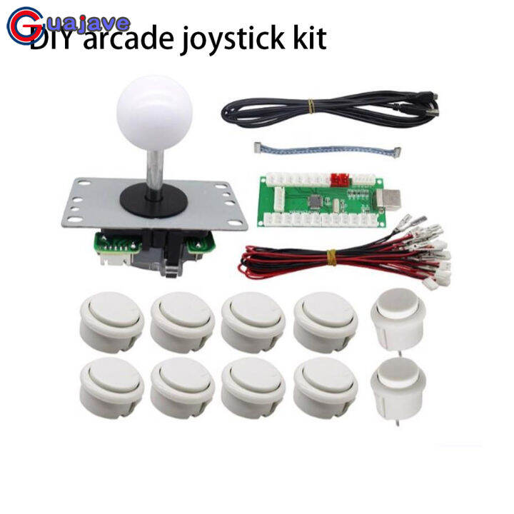 Guajave Arcade Joystick Buttons Kit USB Encoder to PC Gamepads Ellipse ...