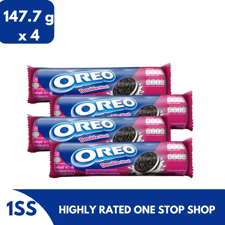 Oreo Double Stuff Cream Sandwich, 147.7g set of 4 (wm) | Lazada PH