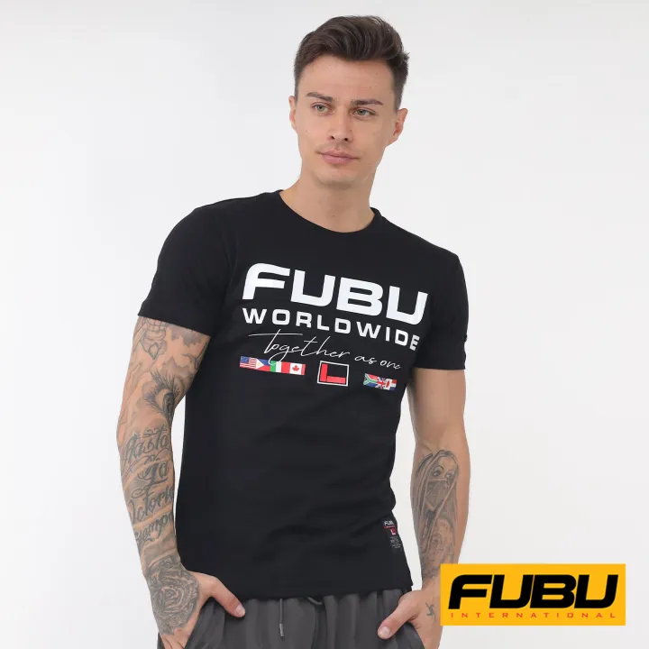 Fubu Round Neck Muscle Fit FBT01B-2866 (Black) | Lazada PH