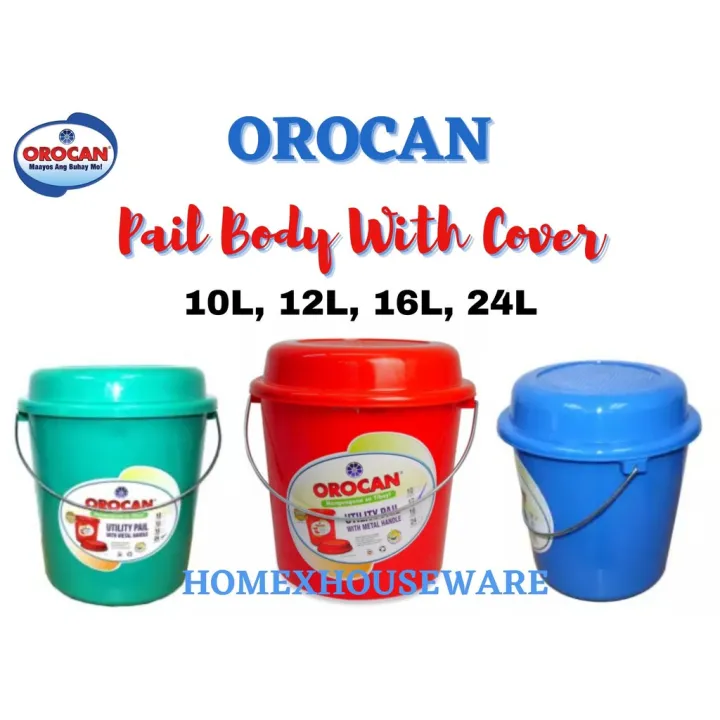 tableware OROCAN PAIL BODY WITH COVER 10L12L16L 24L (TIMBA WITH COVER ...
