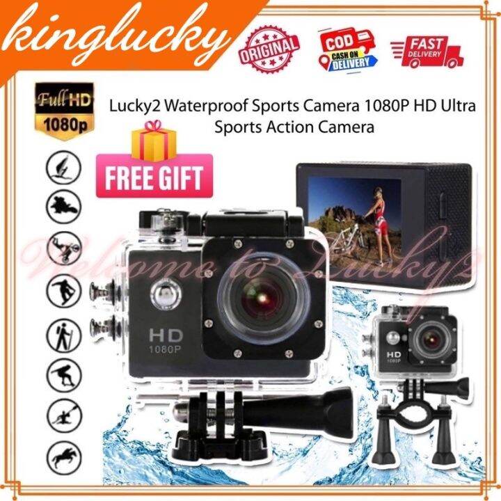 Philippines Local inventory Camera 1080P Action Cam Camcorder 30FPS 2.0 ...