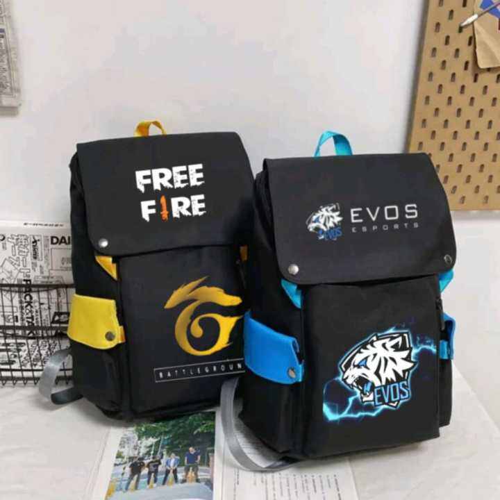 Tas anak free Fire - tas anak mobile legend - ransel anak sekolah laki ...