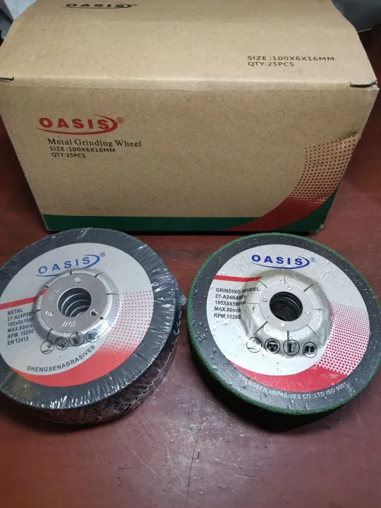 Oasis Grinding disc. Green and blackGrinding wheel. for metal, iron ...