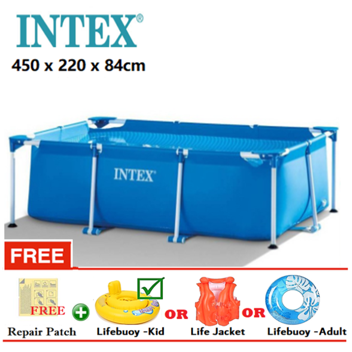 PROMOTION 28273 INTEX Inflatable Swimming Pool Steel Frame PVC Basin ...