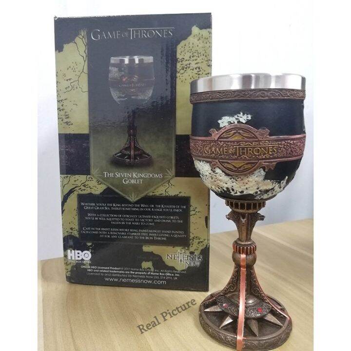 Game of Thrones the Seven Kingdom Map Pattern Goblet | Lazada PH