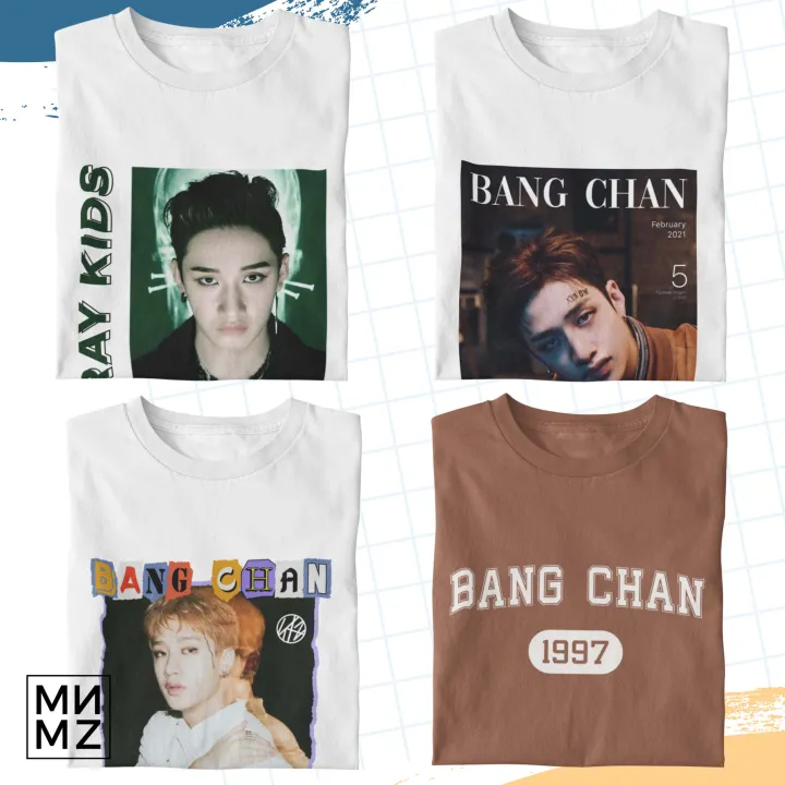 MNMZTEE | STRAY KIDS BANG CHAN KPOP GRAPHIC TEES UNISEX FOR MEN WOMEN ...