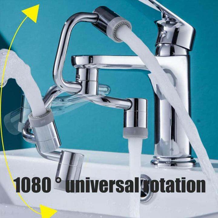 Stainless Steel Universal 1080°rotating Faucet Robotic Extension Faucet ...