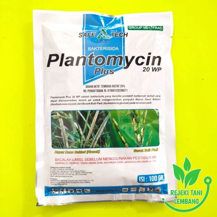 BAKTERISIDA PLANTOMYCIN 20 WP 100 GR PENGENDALI PENYAKIT TANAMAN ...