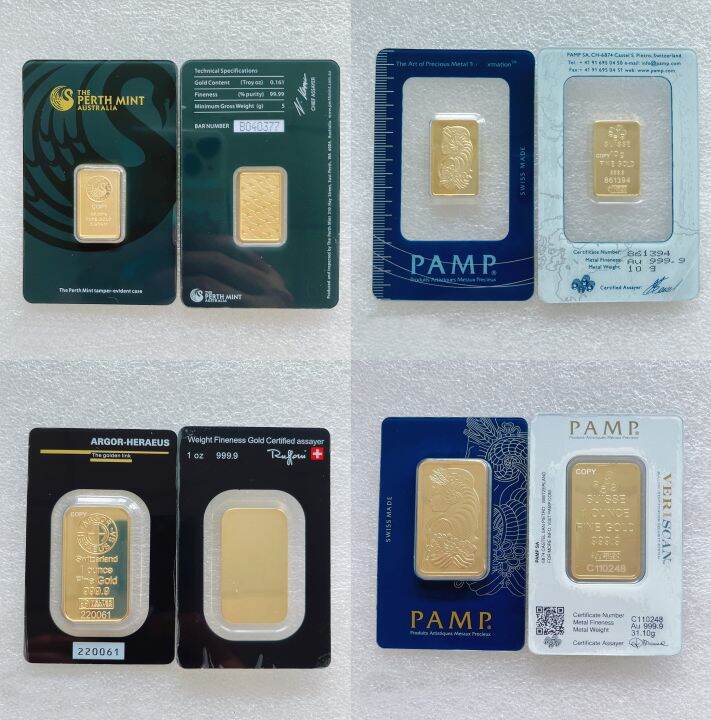 Sealed Packaging 1Oz/2.5G/5G/10G/20G/50G/100G Gold Bar (Copper Core+24K ...