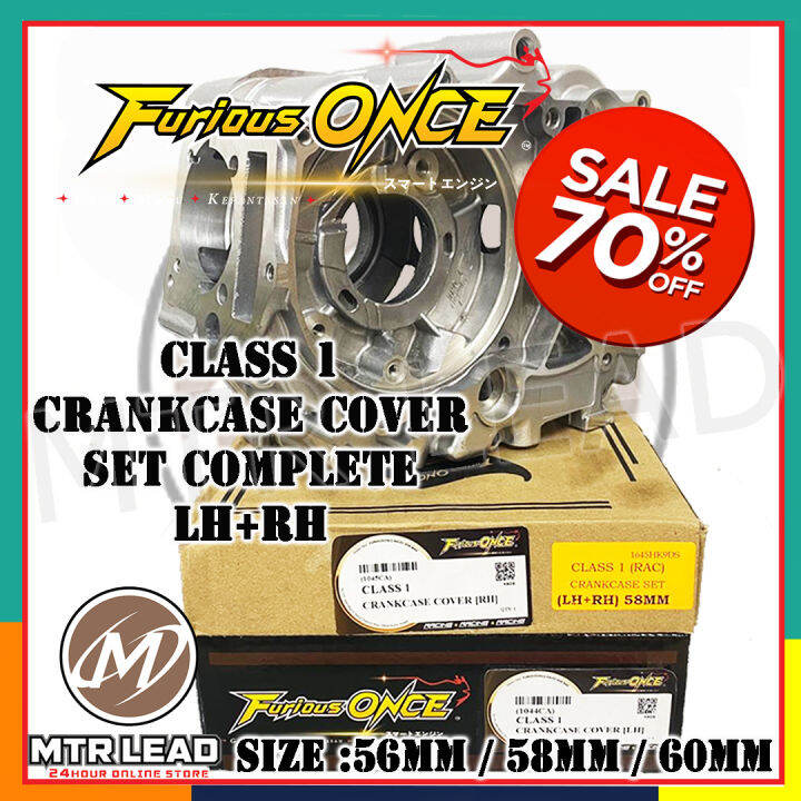 Crankcase Class 1 LH RH kiri kanan 58mm 60mm Crankcase ex5 Class 1 ...