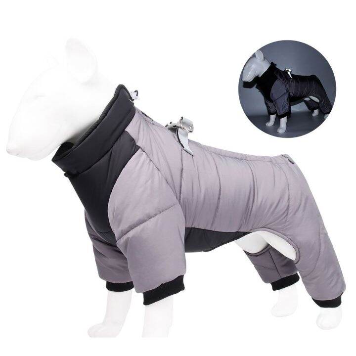 NALIAN กันลม1ชิ้นรักษาความอบอุ่นหนาสำหรับสุนัขขนาดใหญ่เล็กเสื้อผ้าฤดู ...