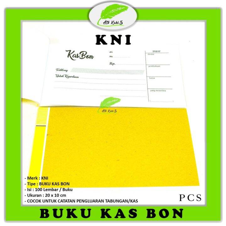 KNI - Catatan Nota Kas Bon -Per Buku | Lazada Indonesia