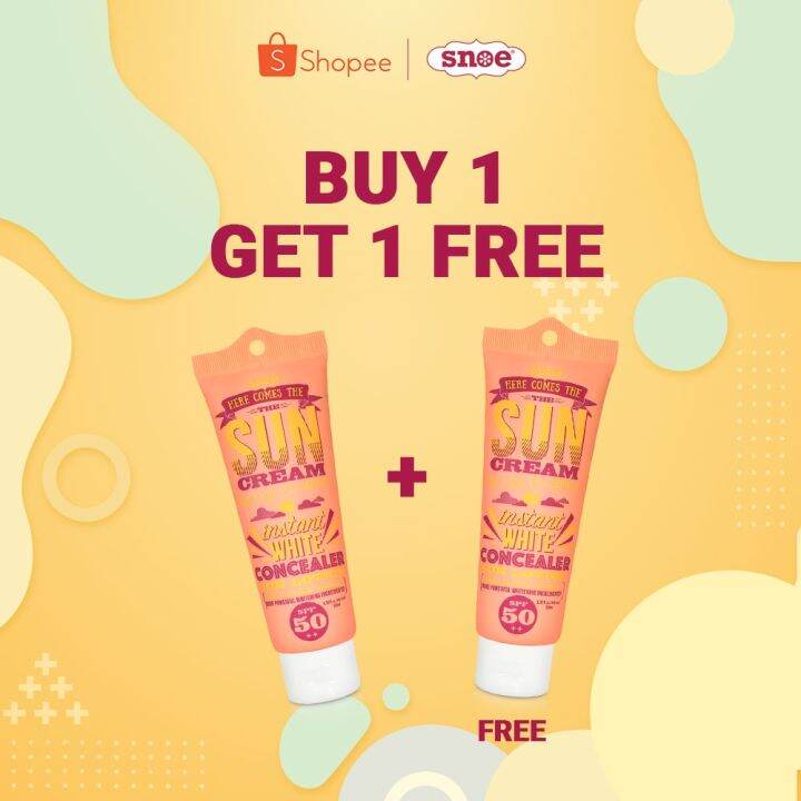 Snoe Beauty Here Comes The Sun Cream Instant White Concealer Sun Lotion ...