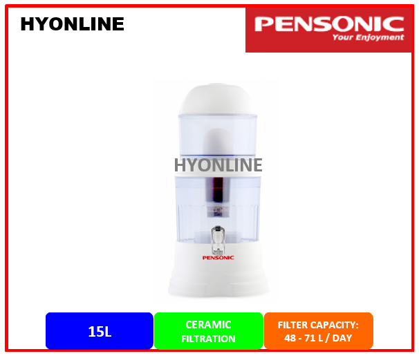 PMP-15 - PENSONIC WATER FILTER 15L | Lazada
