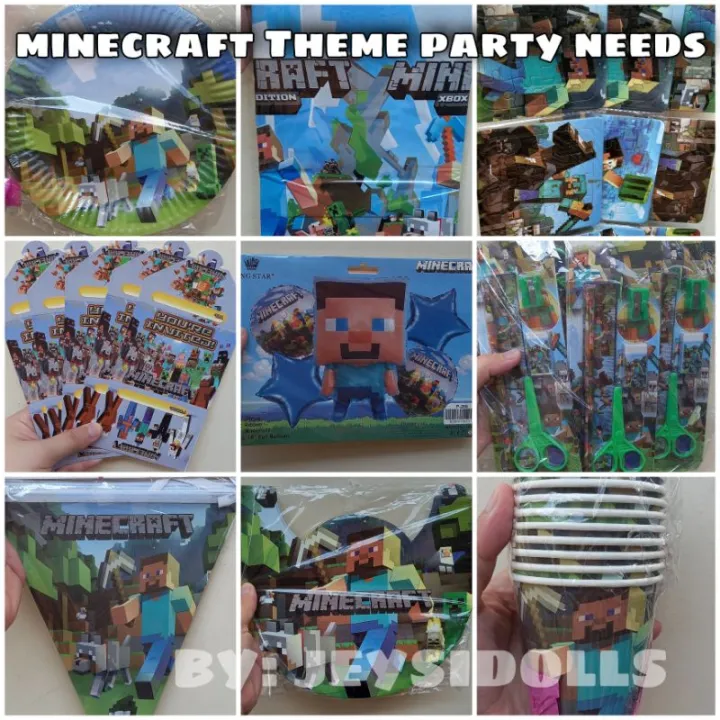 Minecraft Theme Party Needs Giveaways (ONHAND) | Lazada PH