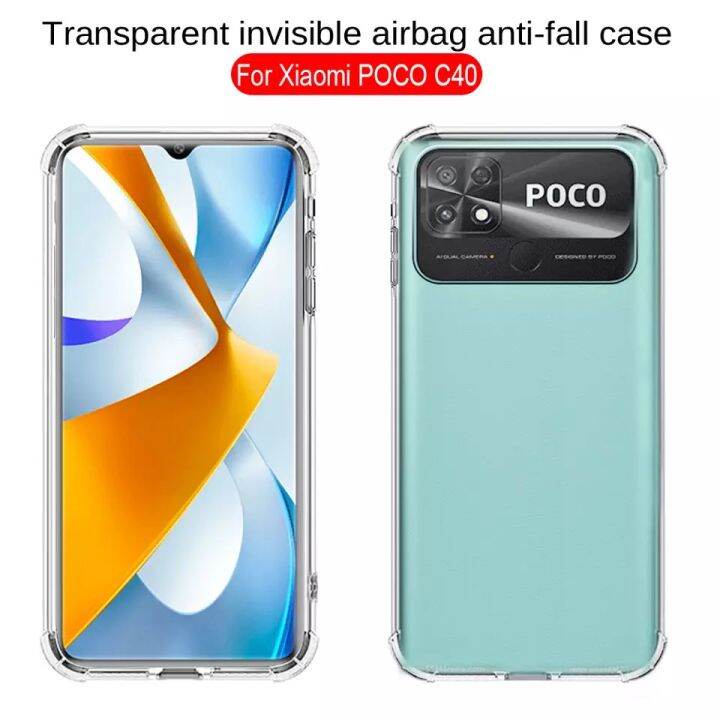 [ส่งจากไทย] Case POCO C40 เคสใส เคสกันกระแทก case poco C40 | Lazada.co.th