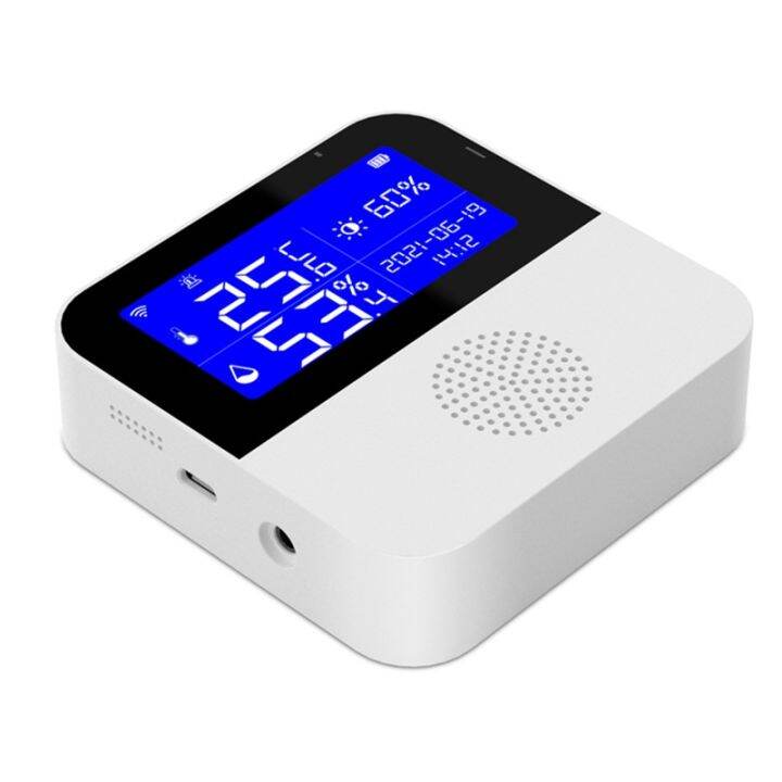 Tuya Smart Home WIFI Temperature Humidity Sensor Alarm Indoor Outdoor ...