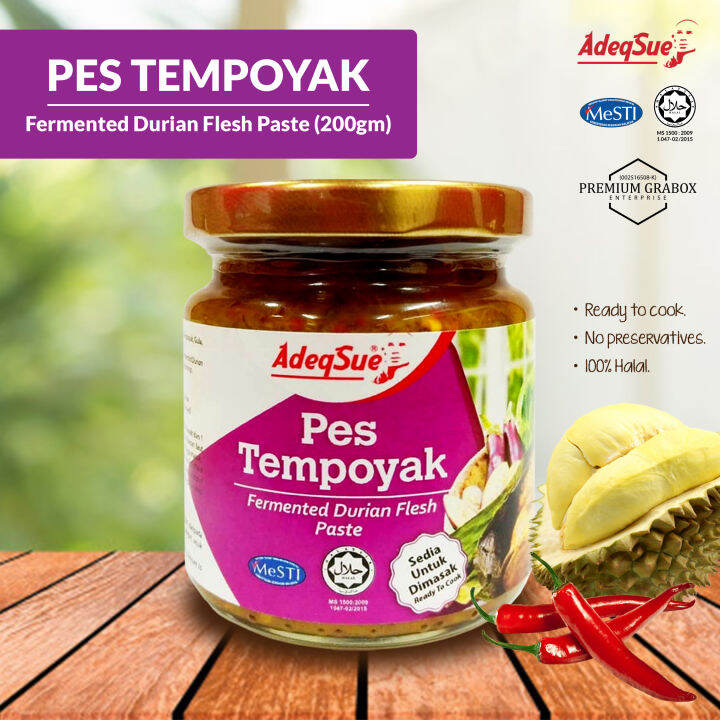 Pes Tempoyak / Fermented Durian Flesh Paste / AdeqSue / Paste ...