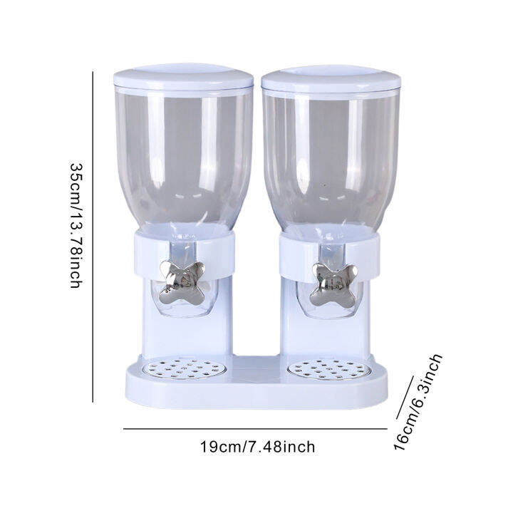 Dry Food Dispenser Dual Control Candy Dispensers Cereal Dispenser ...