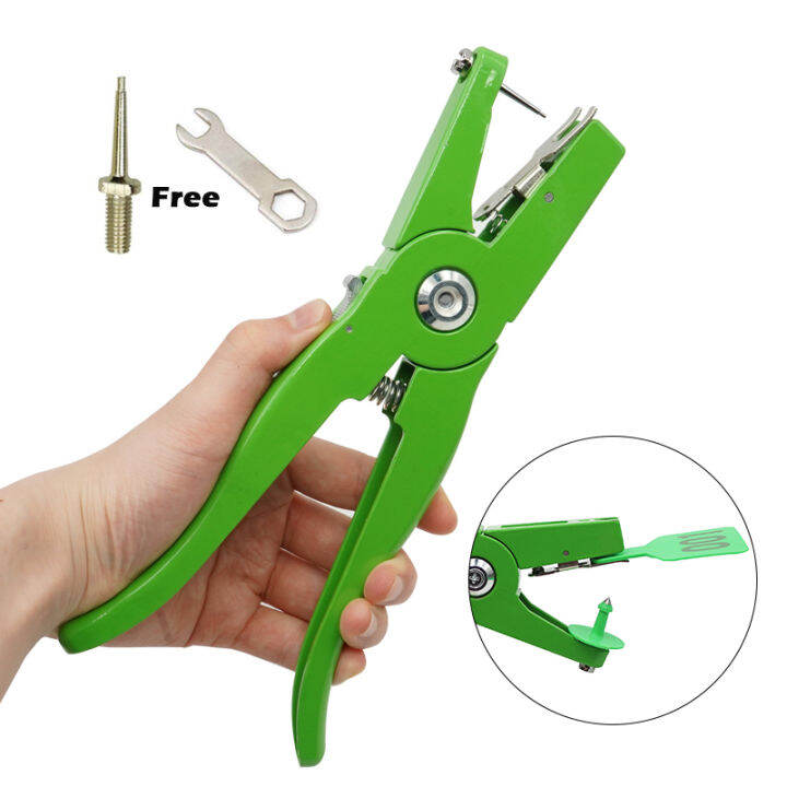 1Set Ear tag plier with pin Livestock ear tags applicator for Pig Goat ...