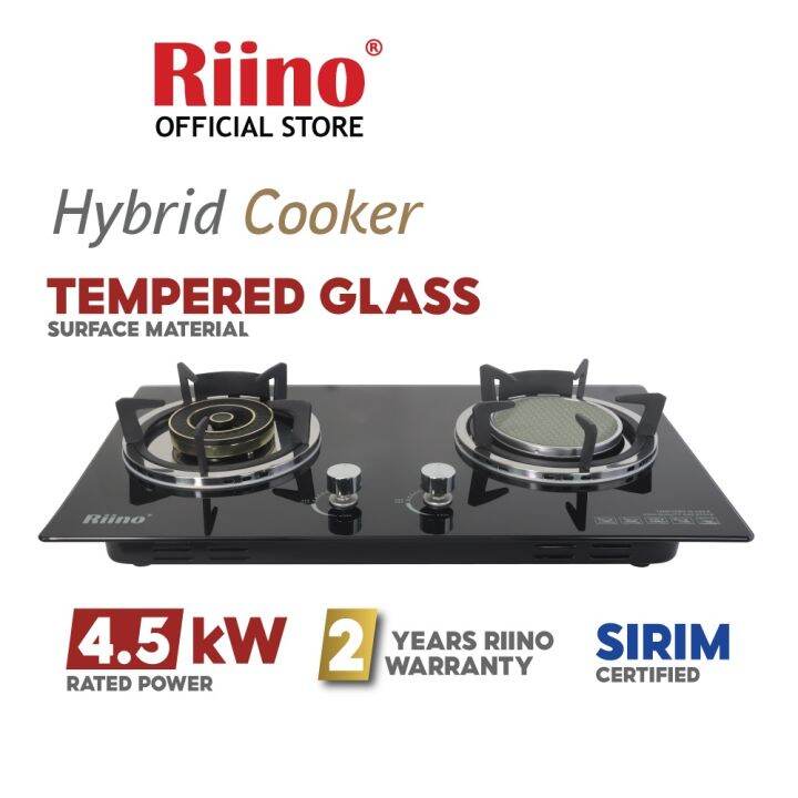 Riino Tempered Glass Build in Gas Stove / Gas Cooker (ND2F) | Lazada