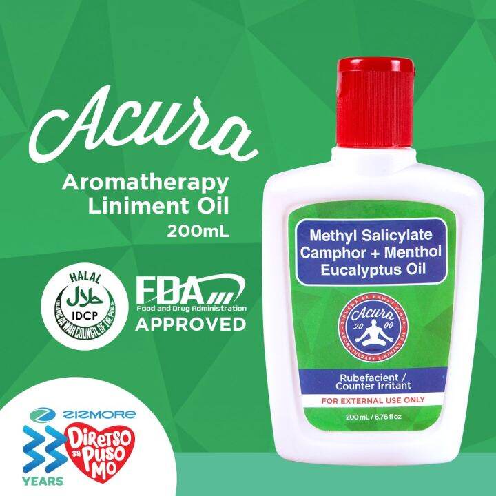 Zizmore Acura Aromatherapy Liniment Oil 200 ml | Lazada PH