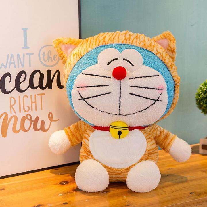 30/40/50CM Cute Soft Cartoon Tiger Rabbit Doraemon Plush Doll Stuffed ...