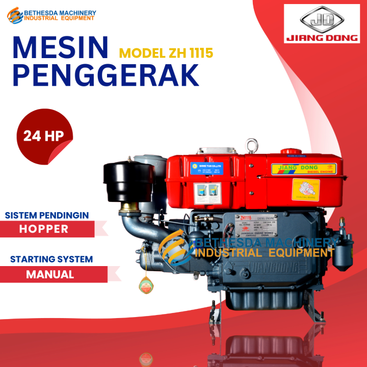 Mesin Diesel 24 HP Jiangdong Penggerak ZH 1115 24 PK Hopper | Lazada Indonesia