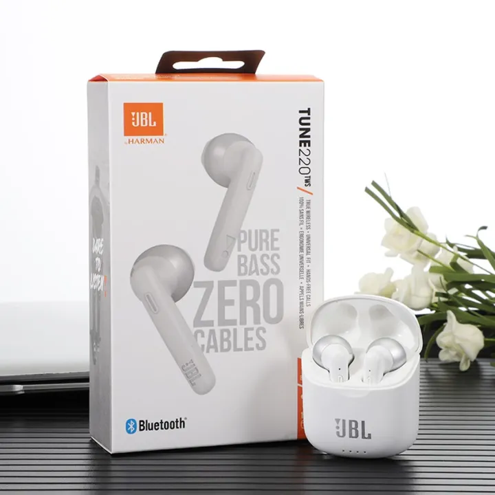 JBL T220 T225 TWS true wireless bluetooth Earphone Wireless Earbuds In-ear with Stereo Mic and ...