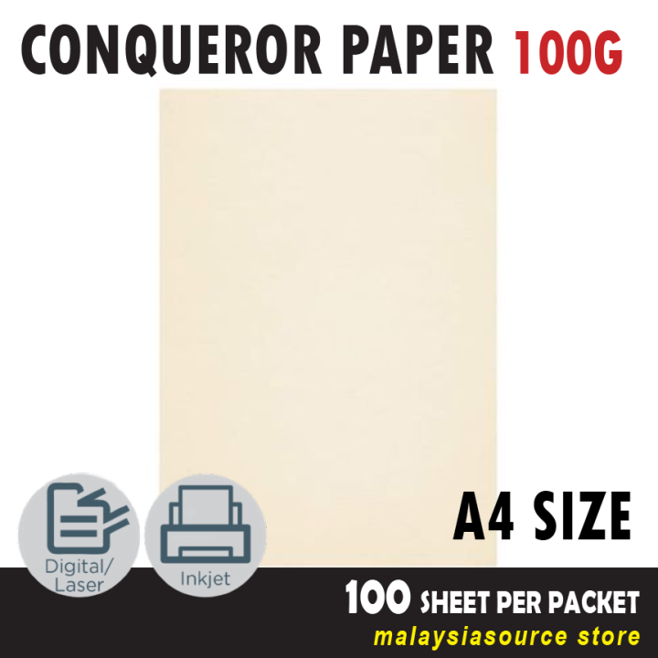 A4 Conqueror Laid Paper 100gsm | Lazada