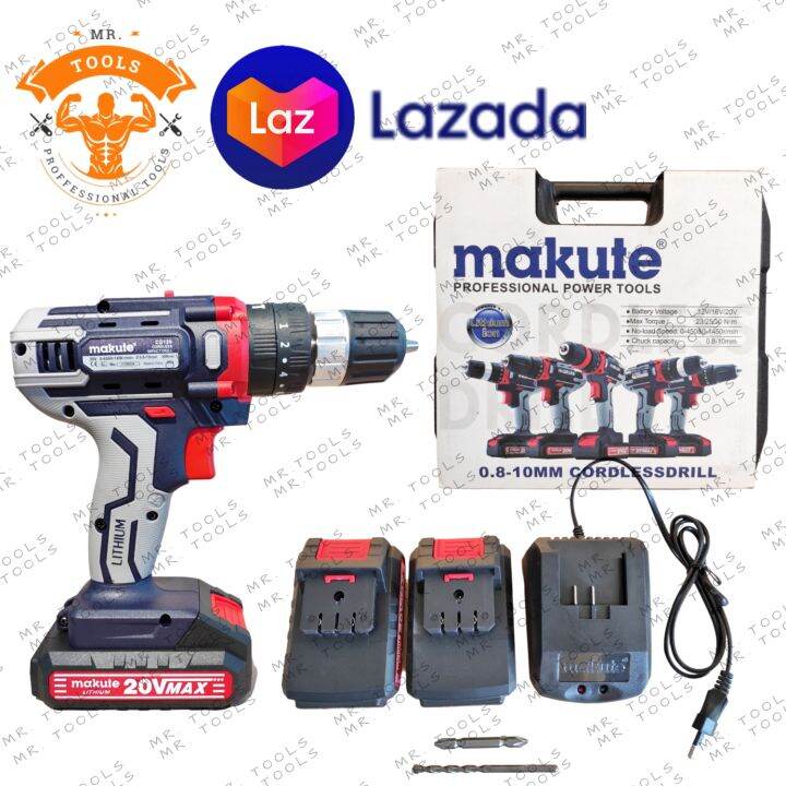 MAKUTE JAPAN 20V CORDLESS IMPACT AND HAMMER DRILL (With Dual Lithium ...