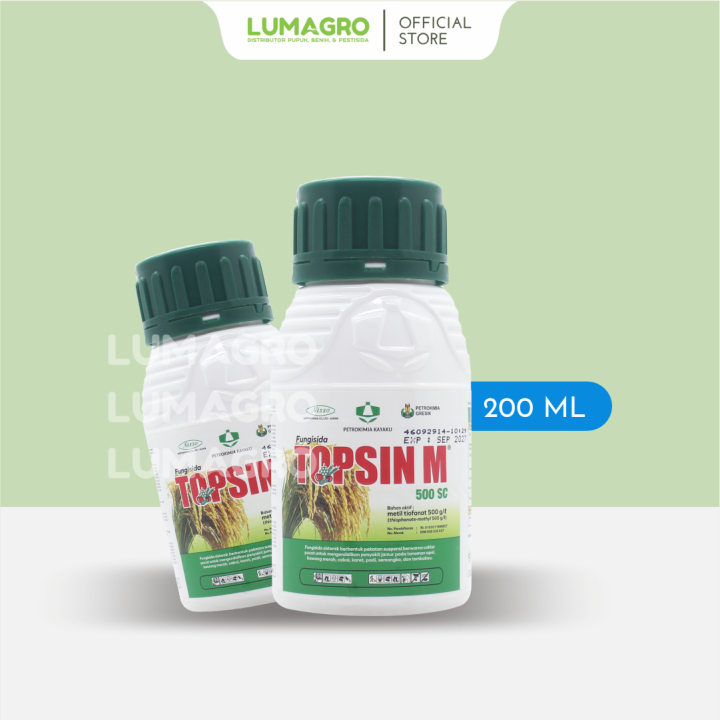 Fungisida Topsin M 500SC 200ml 500ml Metil Tiofanat Pengendali Patah ...