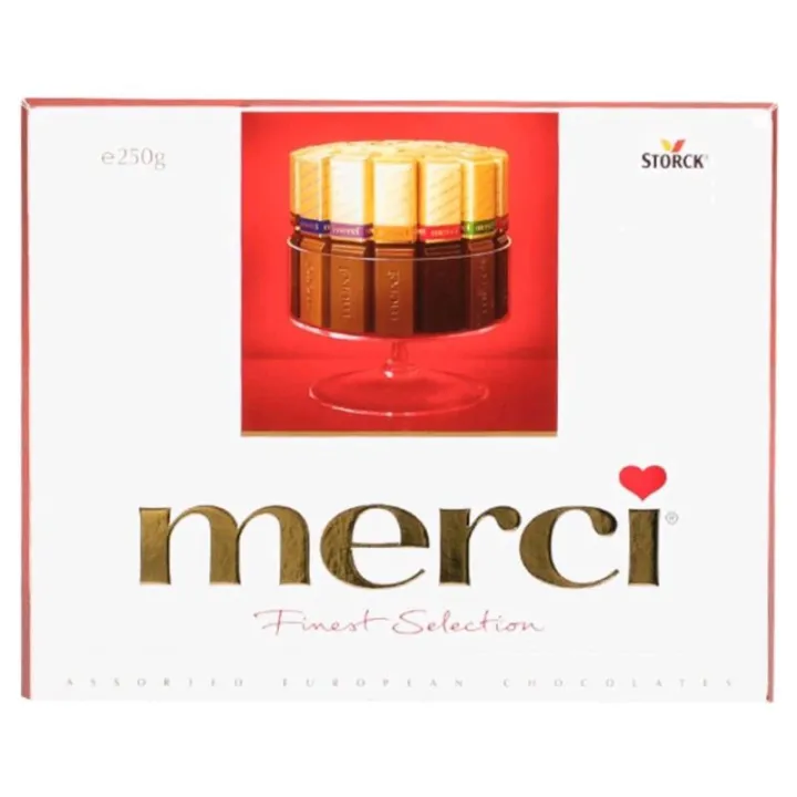 ลดเฉพาะวันนี้ [] ช็อกโกแลตนม 7 สไตล์ ห่อด้วยกระดาษทอง Merci 7 Varieties ...