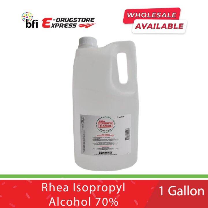 Rhea Isopropyl Alcohol 70% Sol. 1 Gallon [Antiseptic-Disinfectant ...