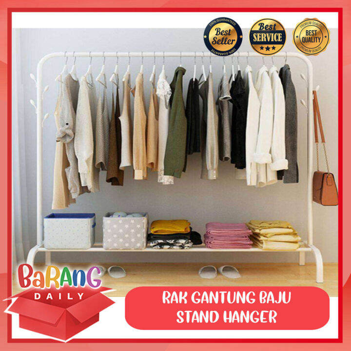 Rak Baju Gantungan Baju Besi Stand Hanger Display Butik Bazar Jemuran ...