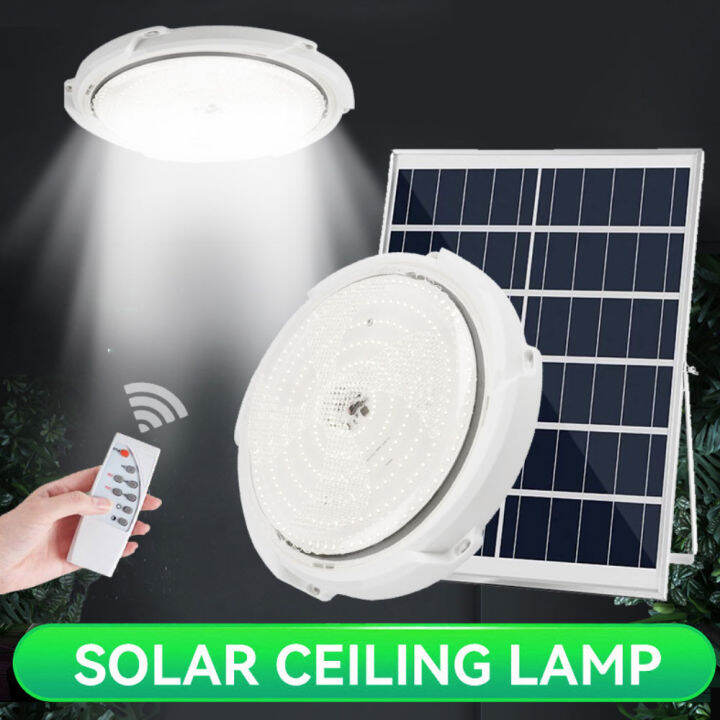 Solar LED Ceiling Lights Modern Outdoor Indoor With Remote Control ...