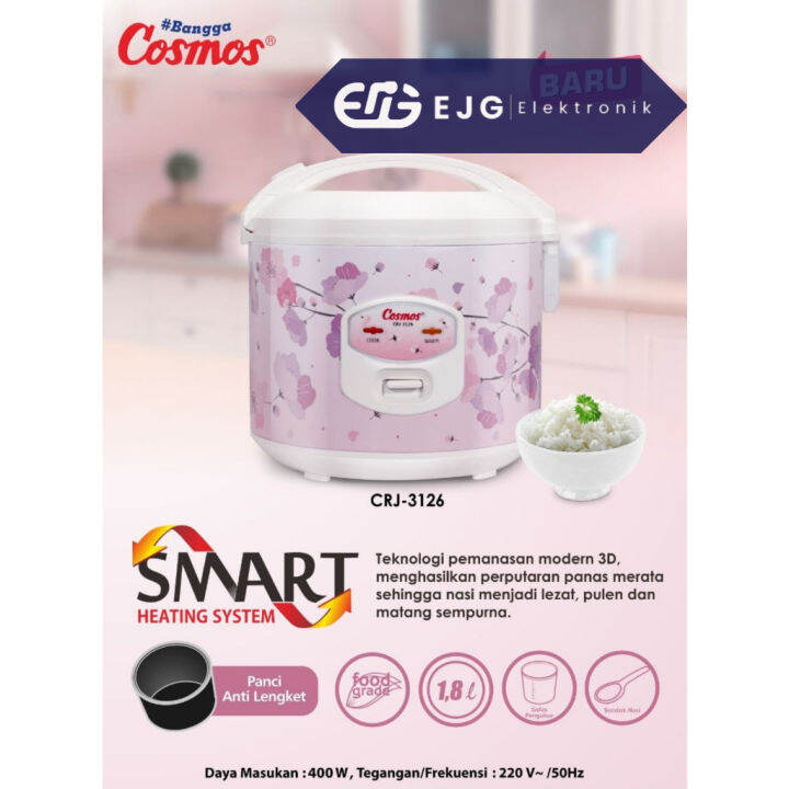Rice Cooker Cosmos CRJ 3126 1,8 Liter CRJ3126 Magic Com Penanak Nasi ...