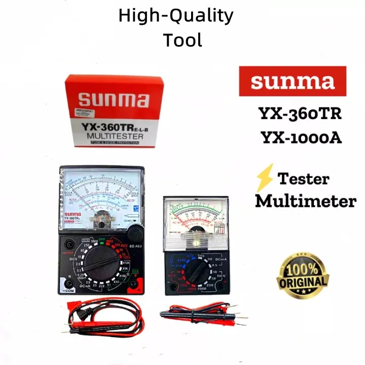 SUNMA Multi Tester Multimeter Electric Analog Multitester Needle Type ...