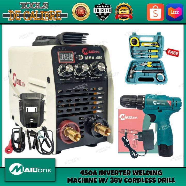 MAILTANK 450A Inverter Welding Machine MMA-450 & Cordless Drill 38V w ...