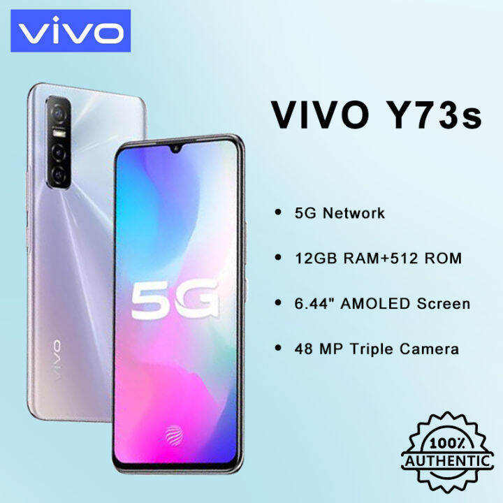 VIVO Y73s 5G Smartphone 2023 Original Android Mobile Phone 12+512GB Gaming Phone 6.44" AMOLED ...