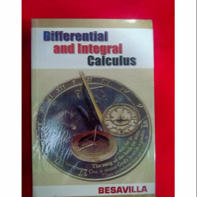 Differential And Integral Calculus Besavilla Lazada Ph