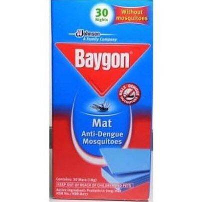 SCJohnson Baygon Mat Anti Dengue Mosquitoes Refill 30's | Lazada PH