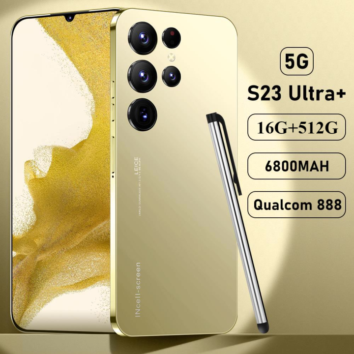 โทรศัพท์มือถือราคาถูก S23 Ultra+ 5G ใช้แอพธนาคาร ไลน์ ยูทูปได้ โทรศัพท์ 7.5“ HD+ รองรับ2ซิม 4G ...