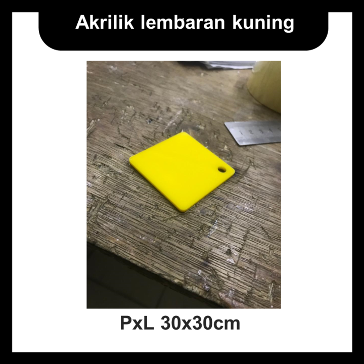 Akrilik lembaran kuning PxL 30x30cm | Lazada Indonesia
