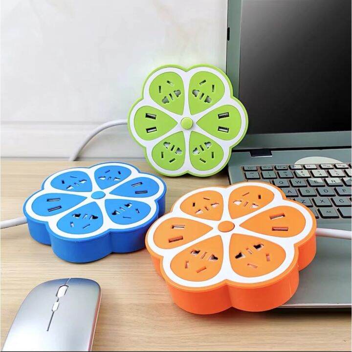 Universal Power Extension Cord Socket With 4 Usb Ports And 2 Power Socket Lazada Ph