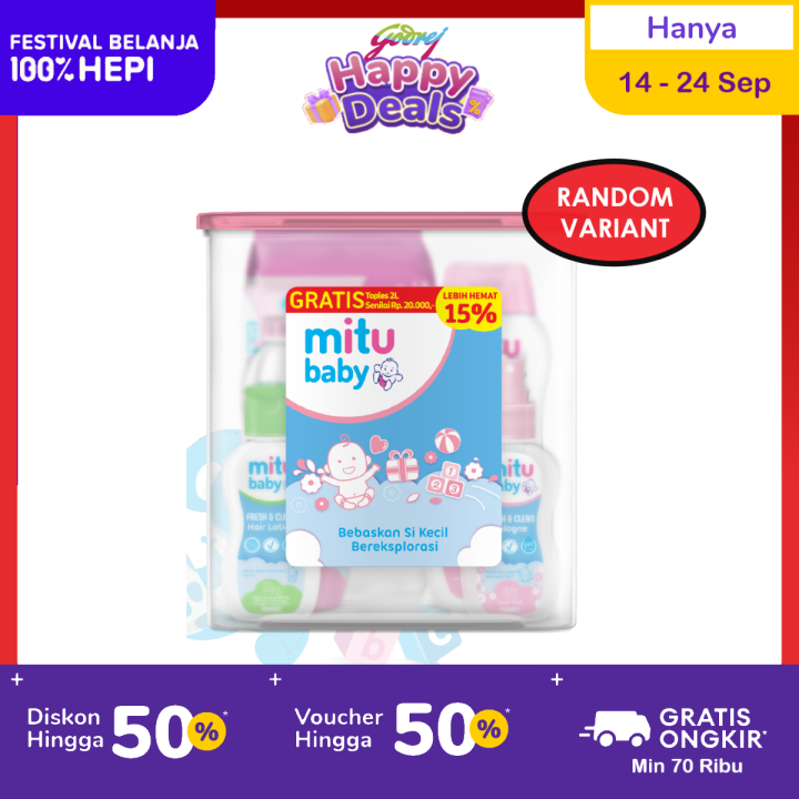 [FREE TOPLES] Mitu Baby Gift Paket Oval Toples (Random Color ...