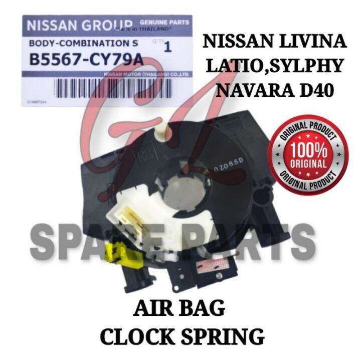 AIR BAG CLOCK SPRING ORIGINAL NISSAN NAVARA D40 LIVINA LATIO SYLPHY ...