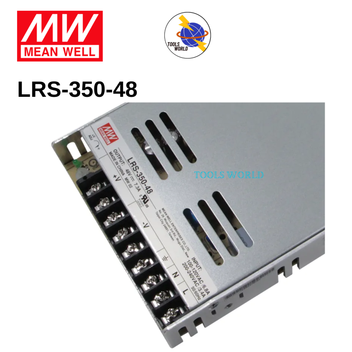 Mean Well LRS-350-48 48V 350W AC/DC Single Output Meanwell Power Supply - Original - 1 Year ...