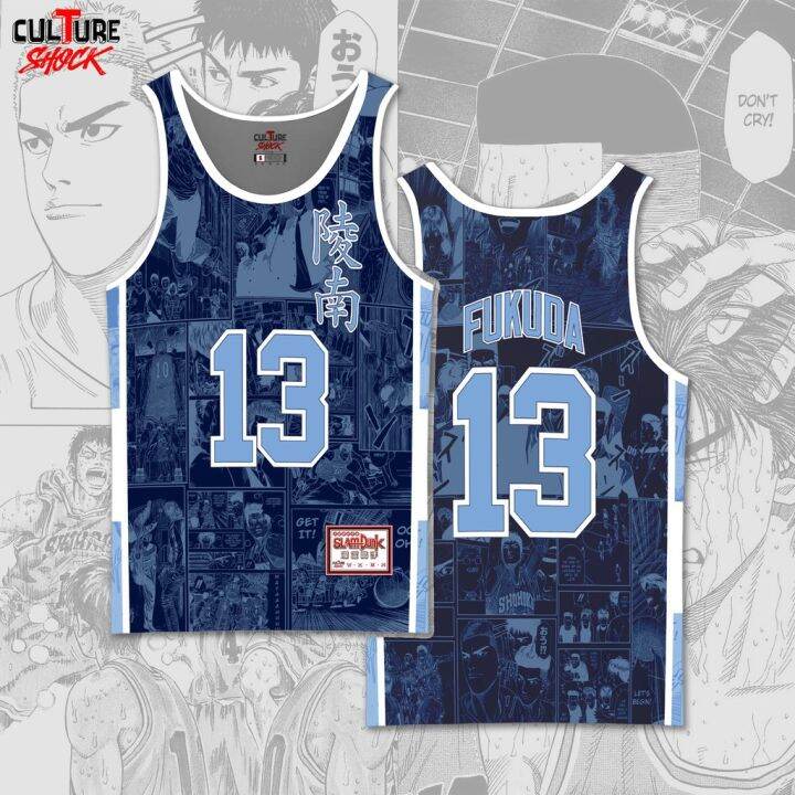 Culture Shock Ryonan Slam Dunk Blue Sando Shirt | Lazada PH