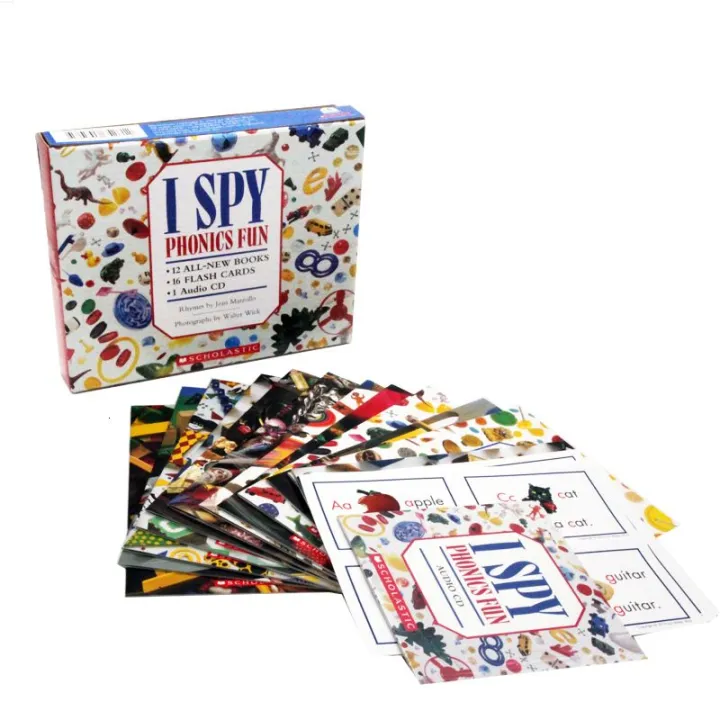Original English I spy phonics fun 12 volume box full set of visual ...